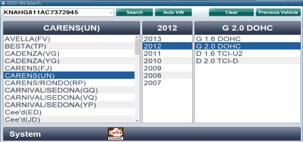 Ecu ( Cerebro / Computador ) para KIA NEW CARENS 2008 2.0L (Parte No ...